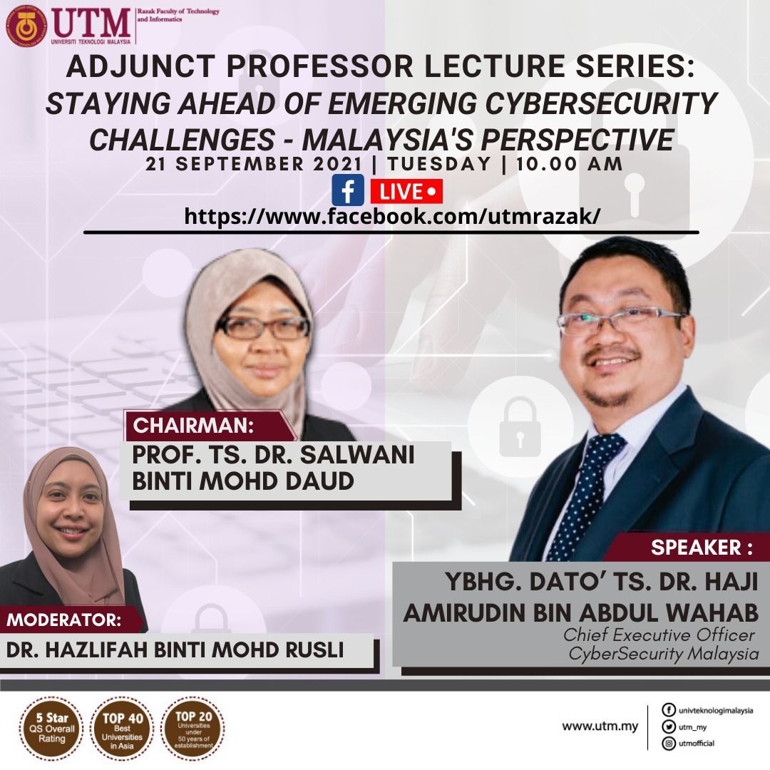 UTM Razak Faculty of Technology and Informatics Organized Adjunct ...