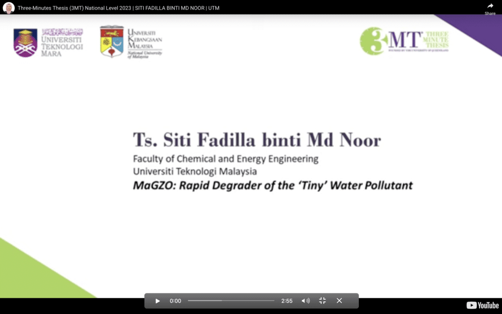 UTM PhD Researcher Triumphs in the National Three Minute Thesis ...